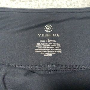 Versona | Shorts | Versona Black Crossover Biker Shorts Nwts | Poshmark